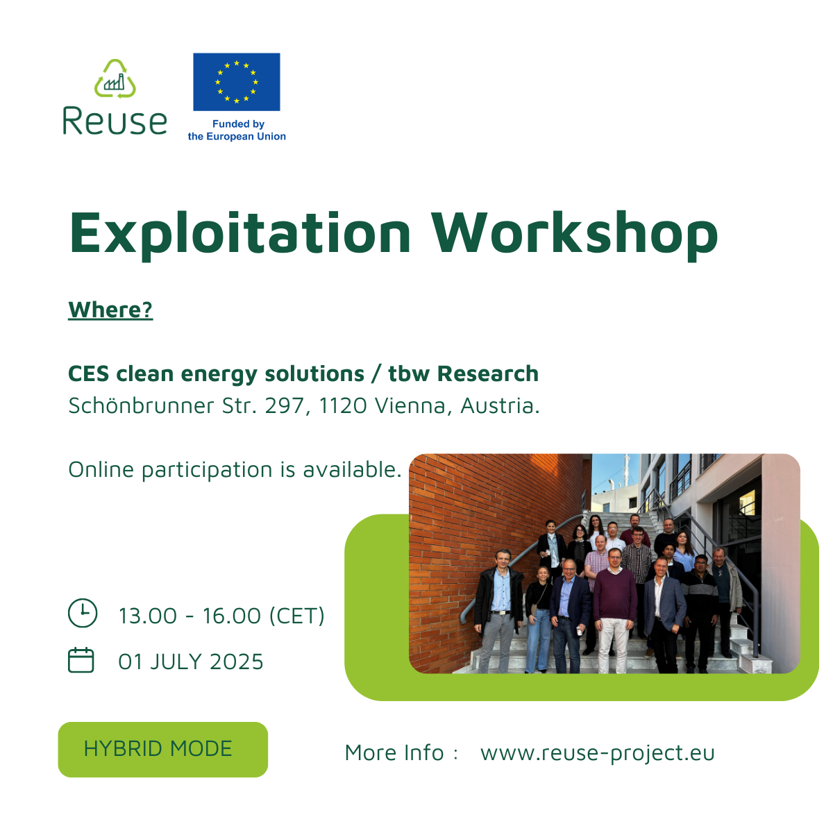 REUSE EU Project Launches First Exploitation Workshop – ETA-Florence